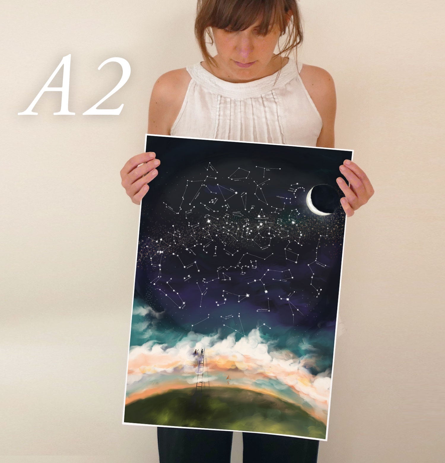 Constellations of the Southern Hemisphere Illustration Poster – Room to ...