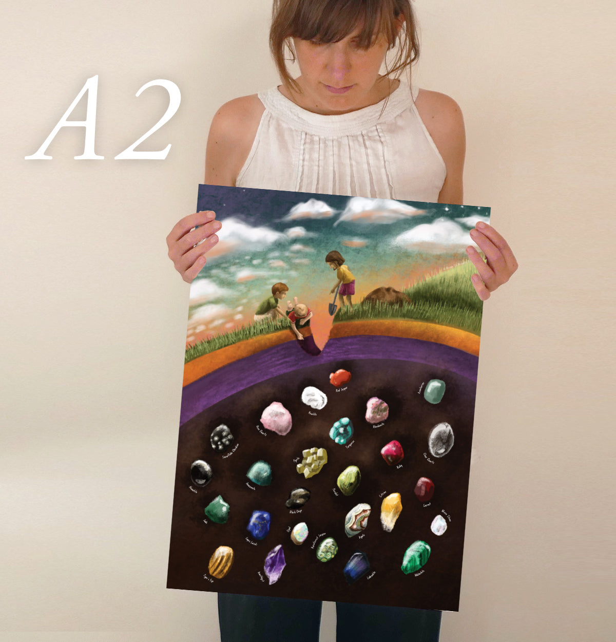 Gems and Crystals poster – Room to Wonder